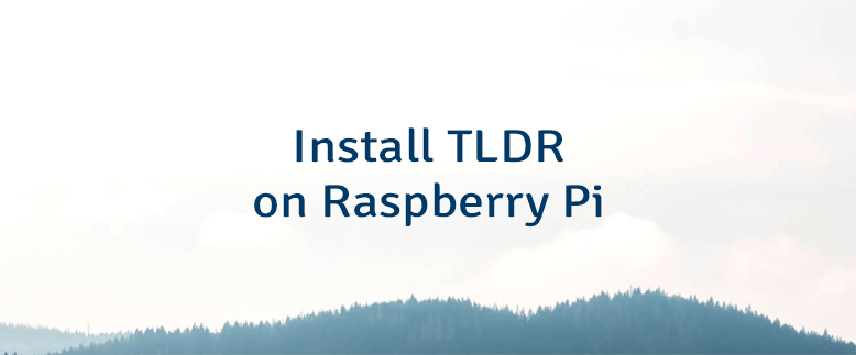 Install Tldr On Raspberry Pi Lindevs 5366