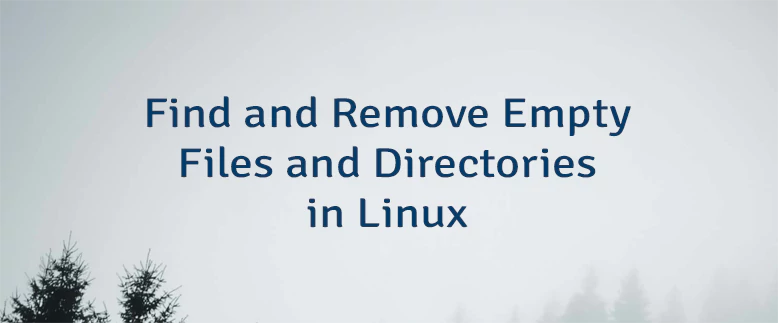 Find And Remove Empty Files And Directories In Linux Lindevs