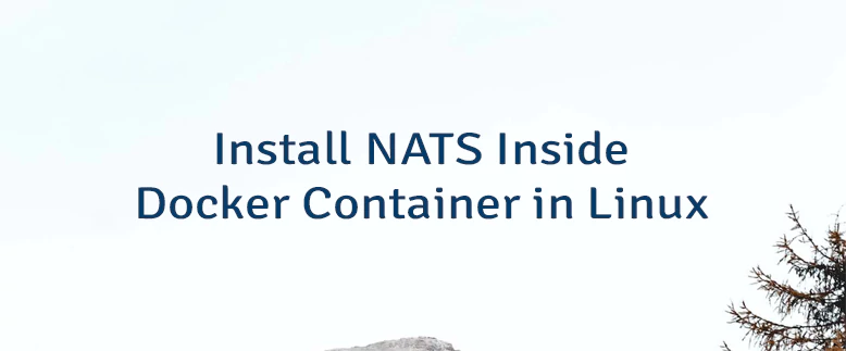 Install Nats Inside Docker Container In Linux Lindevs 7365