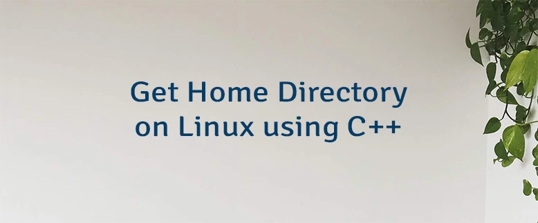 Get Home Directory On Linux Using C Lindevs