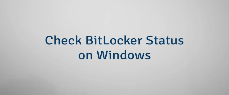 Check Bitlocker Status On Windows Lindevs