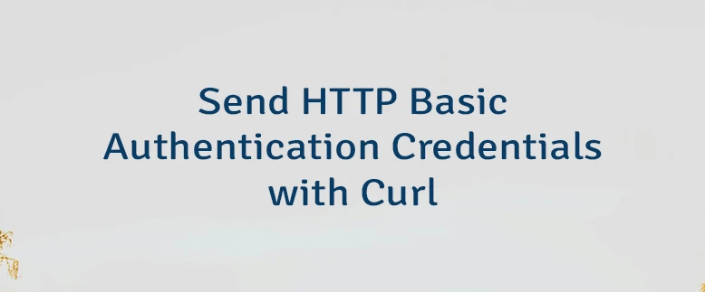 Send Basic Authentication Credentials With Curl Lindevs 9316